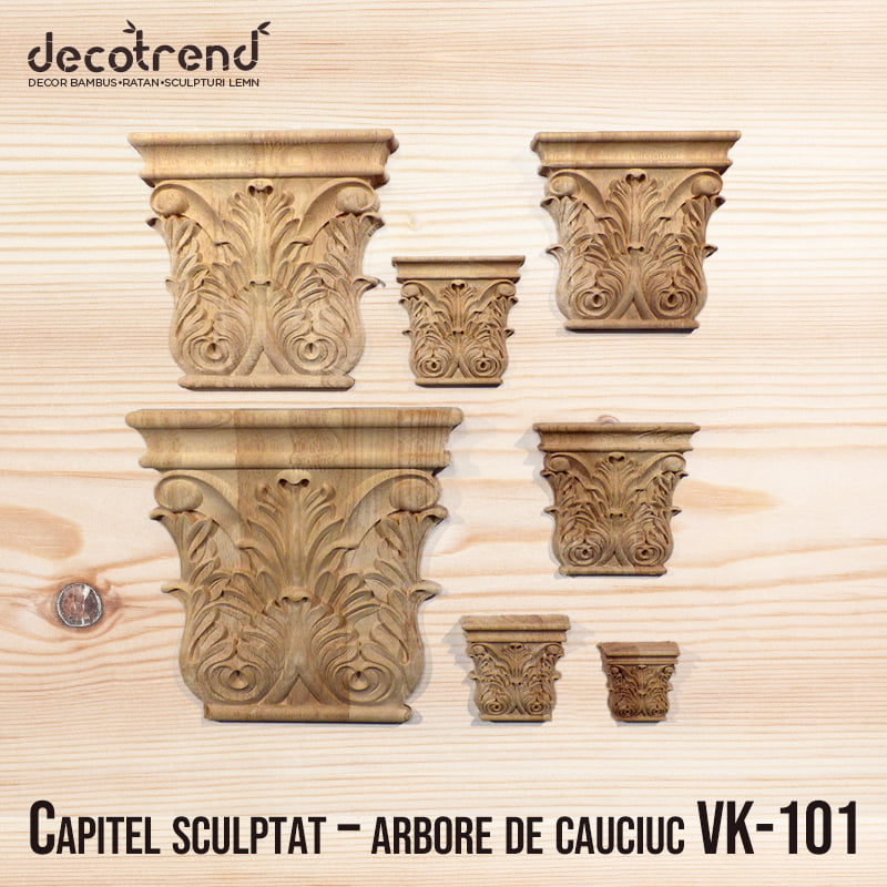Capitel Sculptat - Arbore De Cauciuc VK-101 - Decotrend | Decoratiuni ...